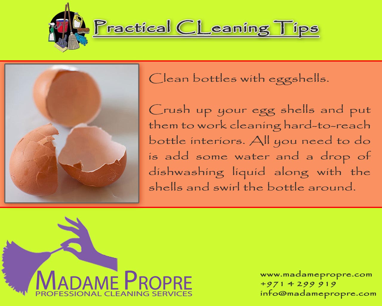 Welcome to Madame Propre (Professional Cleaning Services)