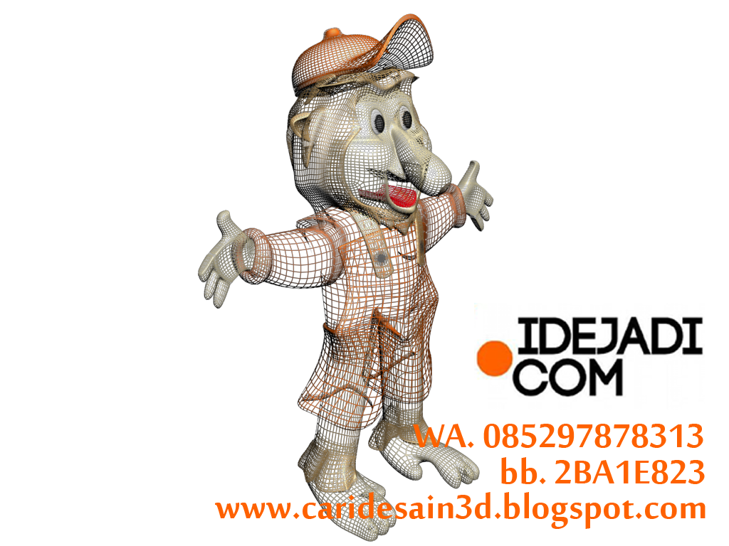 Maskot Dufan Impian Jaya Ancol | caridesain3d