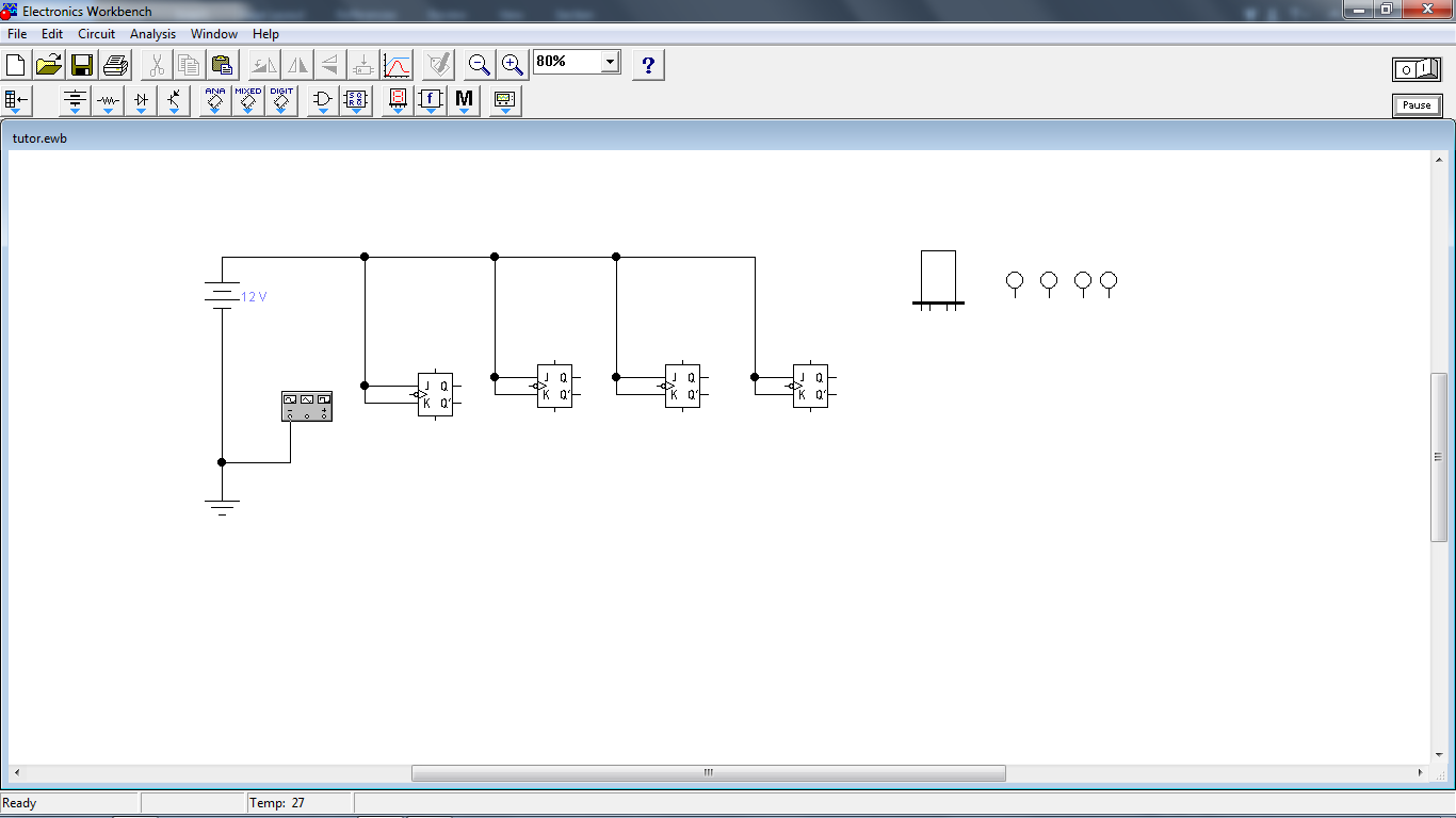 Membuat Rangkaian Counter Menggunakan EWB - Raflyzea.agara