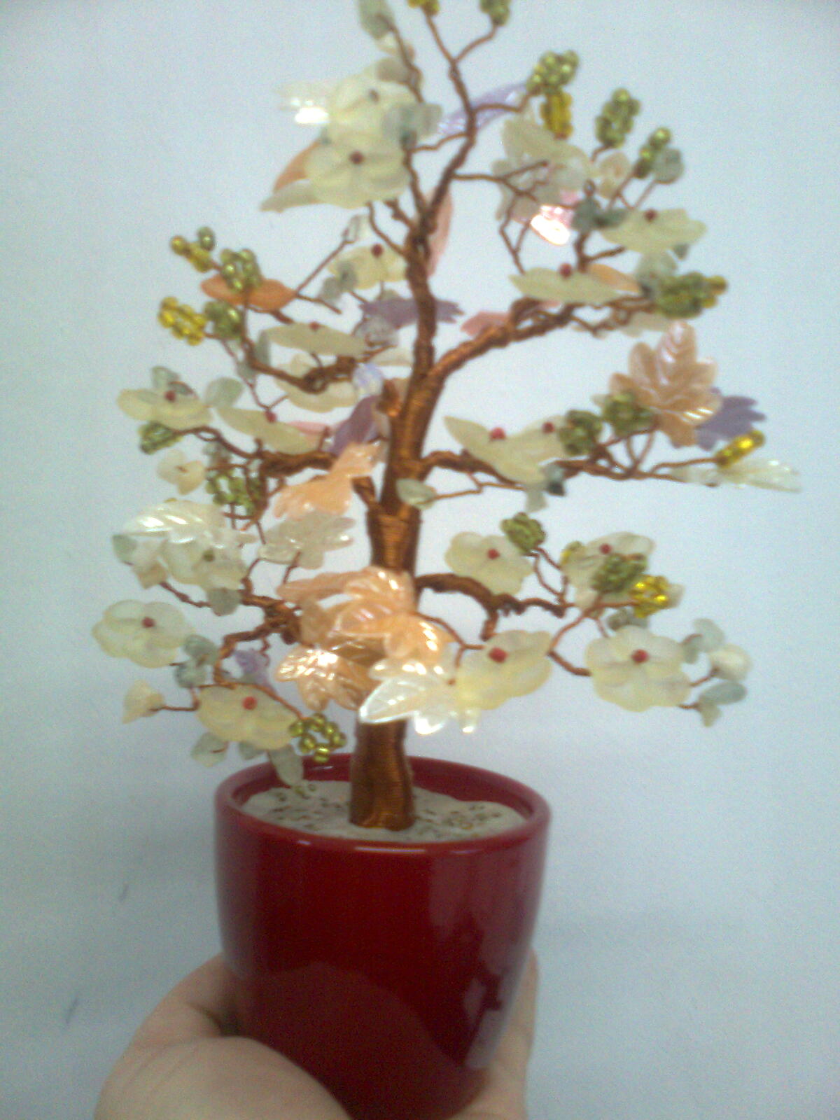 Handmade by Mily: Copaci din margele realizati aproape de sfarsit ...