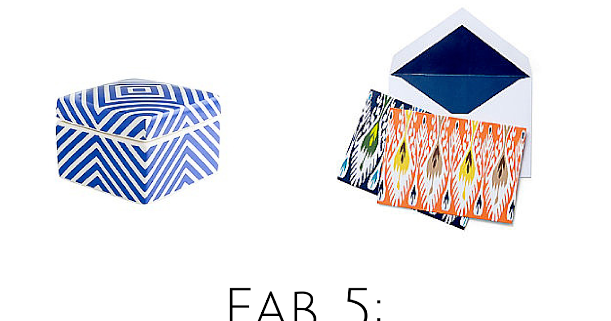 Project Soiree: Fab 5: Items Under $25