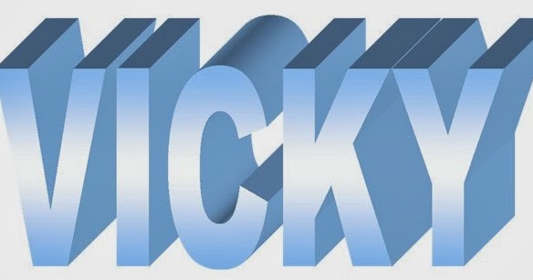 3D Name Logos: Vicky 3D Name Logo