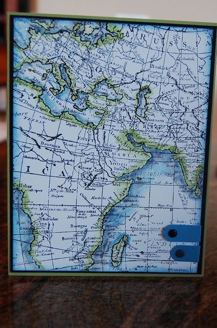 Stamped With Flair: World Map's first inking!