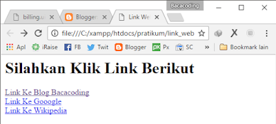 Cara Membuat Link Standar, Link ke Email dan Link Aktif Dengan HTML ...