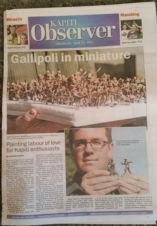 Mustering the Troops: 'Kapiti Observer' features the diorama