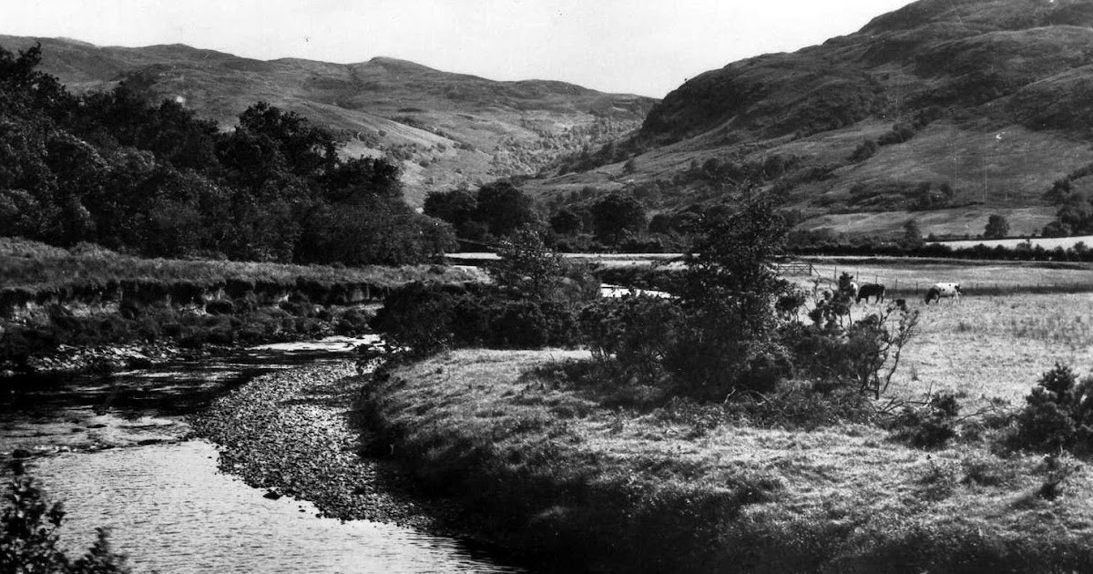Tour Scotland: Old Travel Blog Photograph River Ruel Glendaruel Scotland