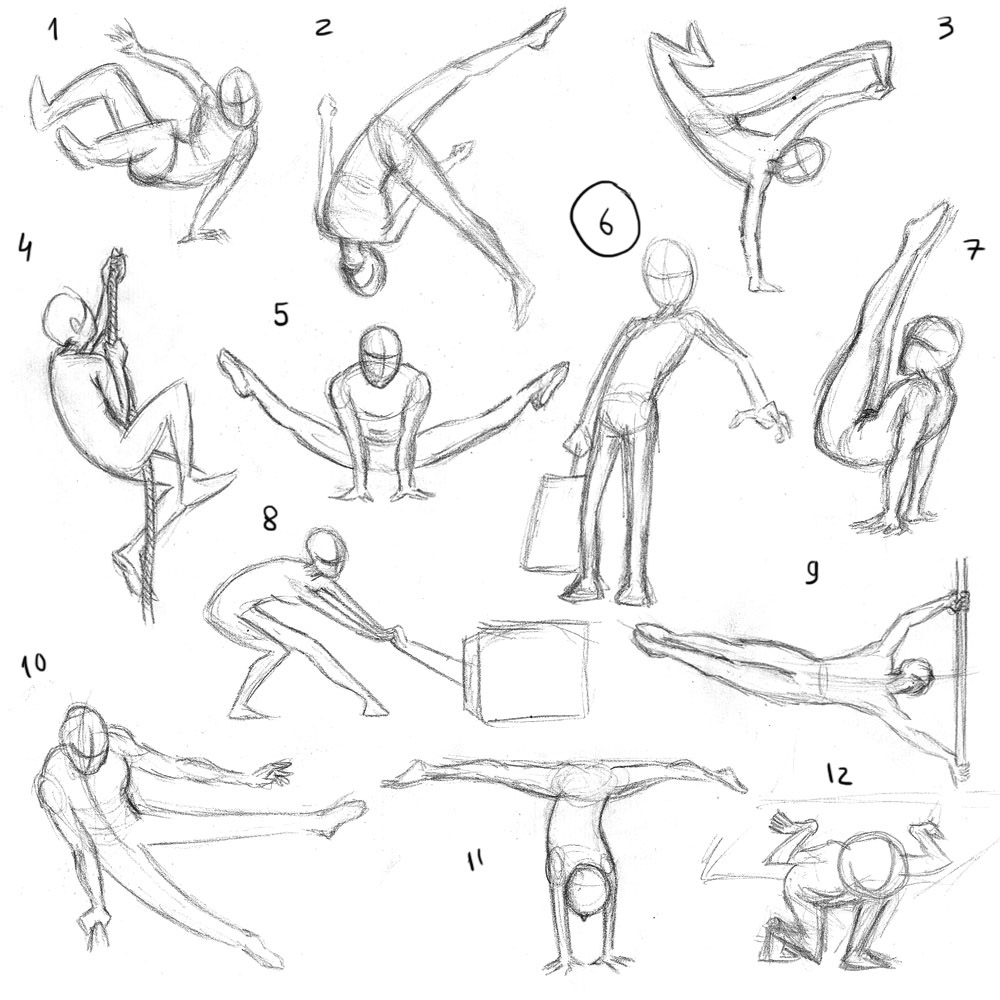 Diasenhos: Class 01 - sketches and poses