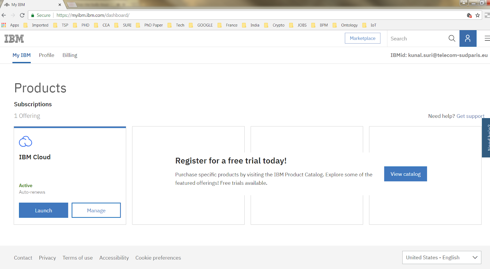IBM Cloud: First steps