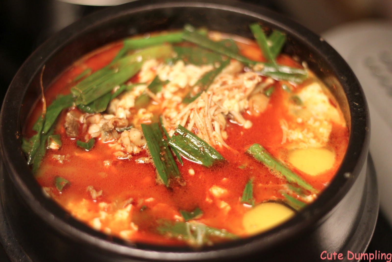 Cute Dumpling: Soondubu jjigae (순두부 찌개)