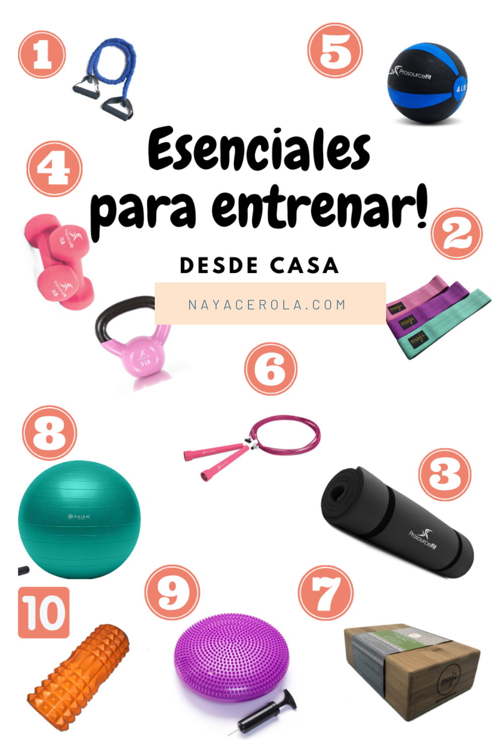 10 At Home Workout Equipment You Must Have ~ NayAcerola, Fitness and ...