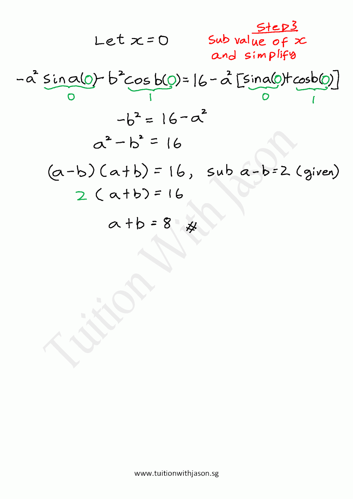 A-Math - Differentiation- Differentiation of Trigonometry (3 ...