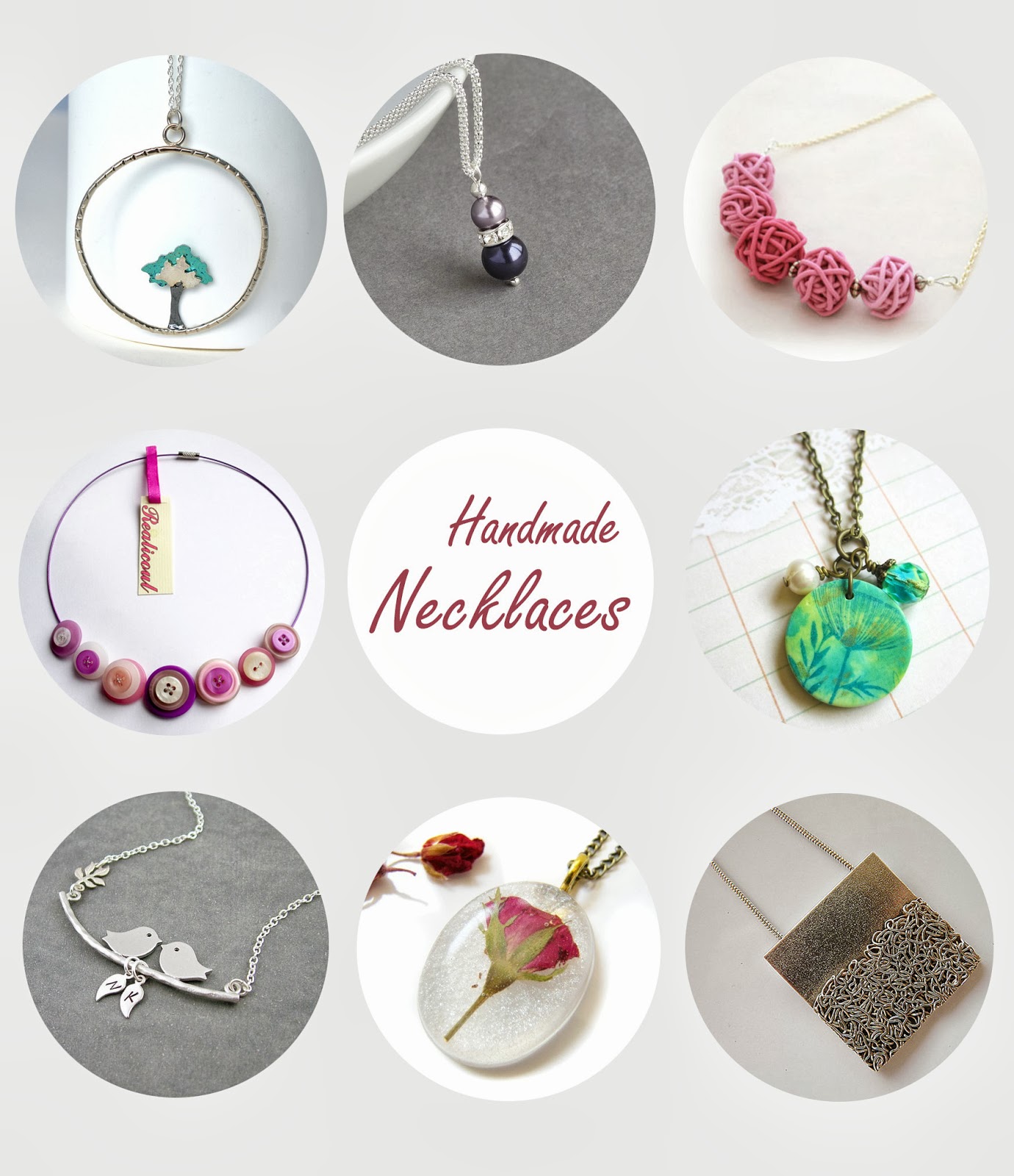 say it says: My favourite handmade necklaces