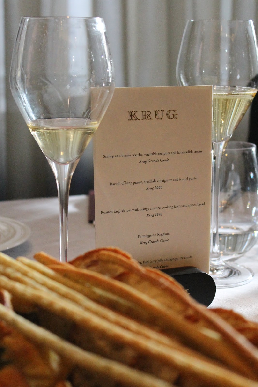 Wine, food and other pleasures: Krug lunch at Murano: the taste of luxury