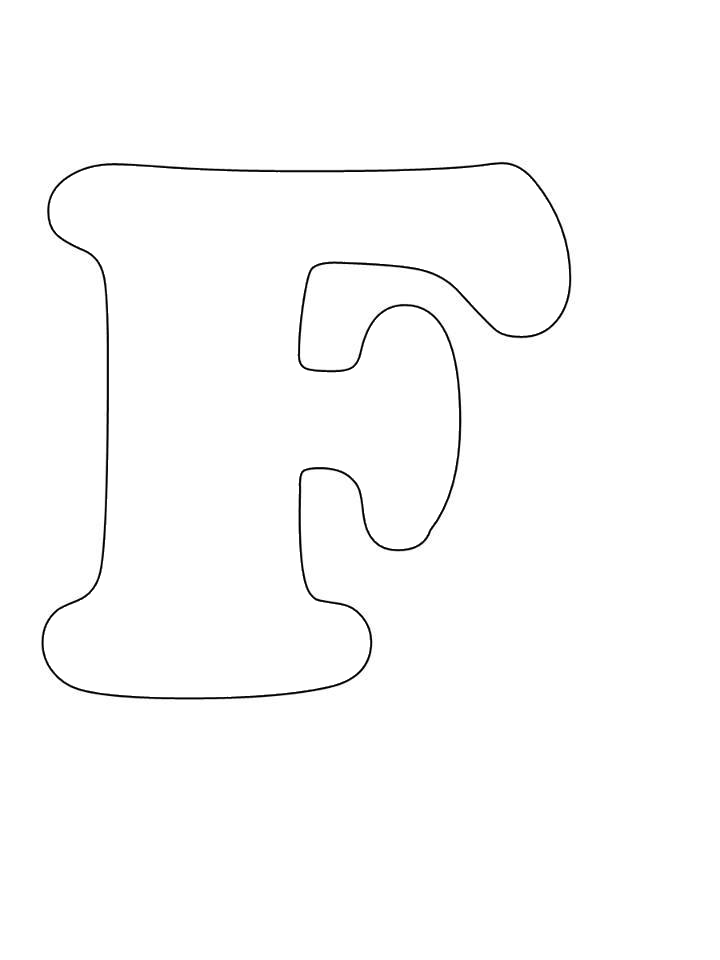 Letra F Grande Recortable E Imprimible Carpatitas Homeschool