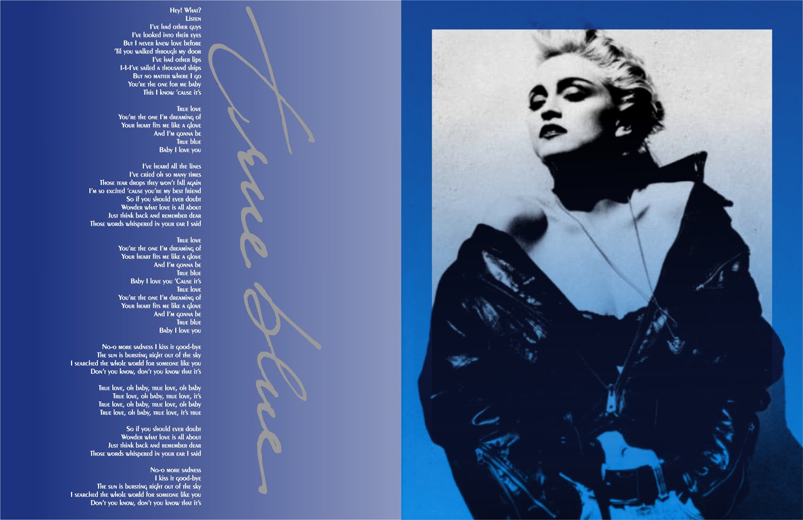 Madonna FanMade Covers: True Blue - Special Edition Booklet