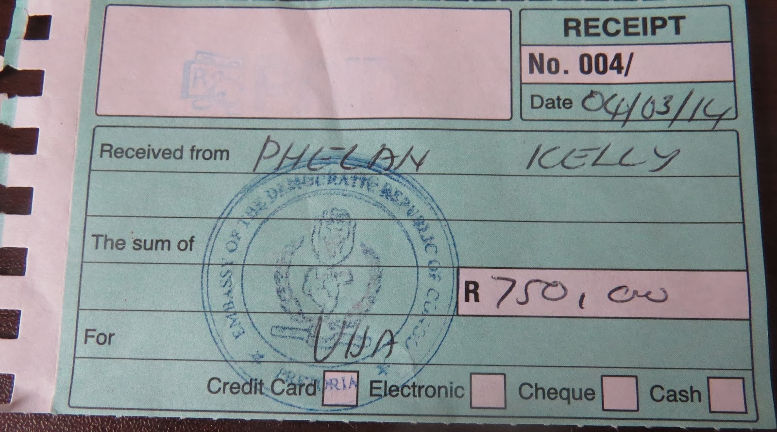 Dr. Phelan, I Presume?: A Visa to Congo