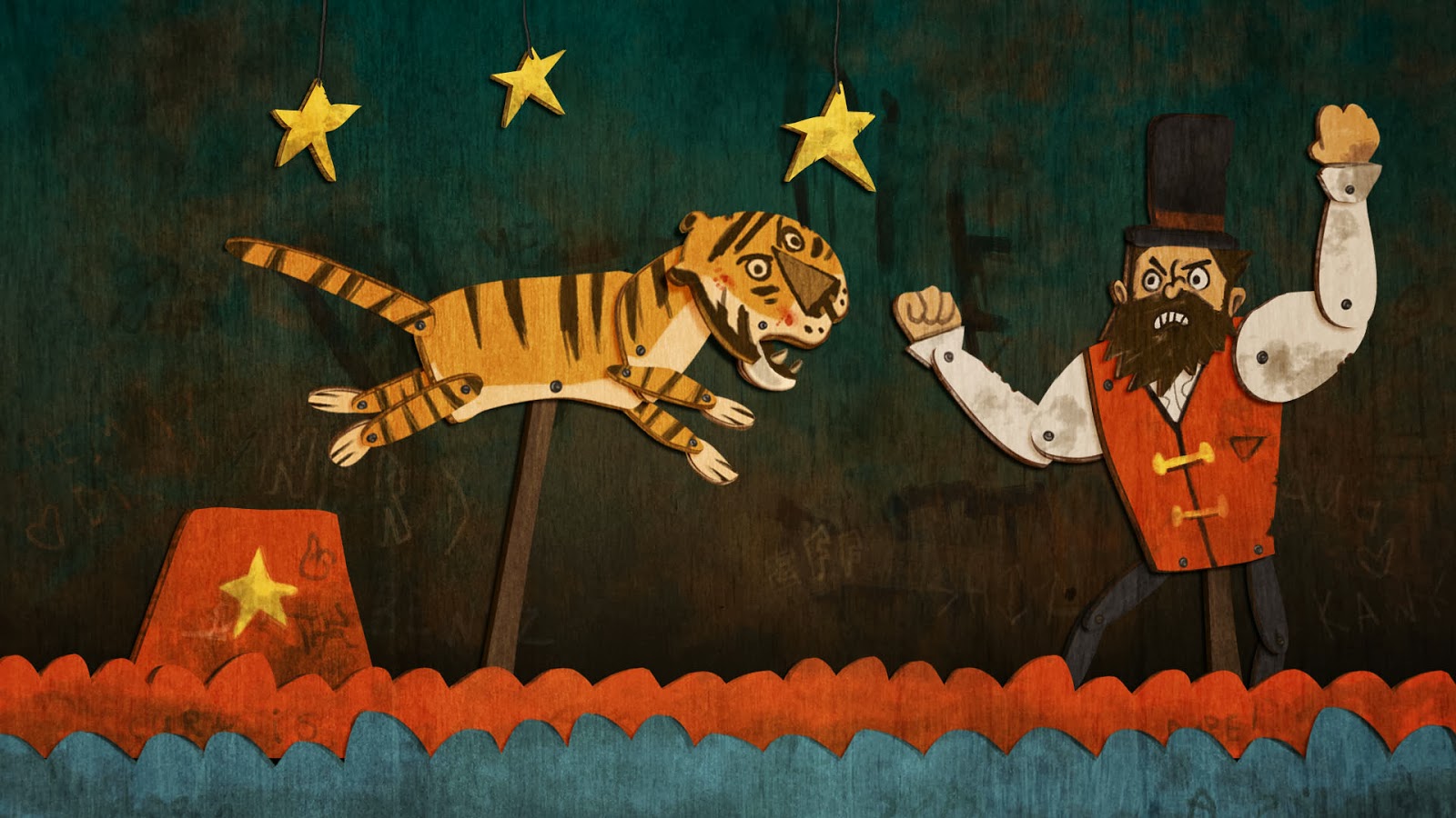 the bare bear lair: ringmaster and tiger