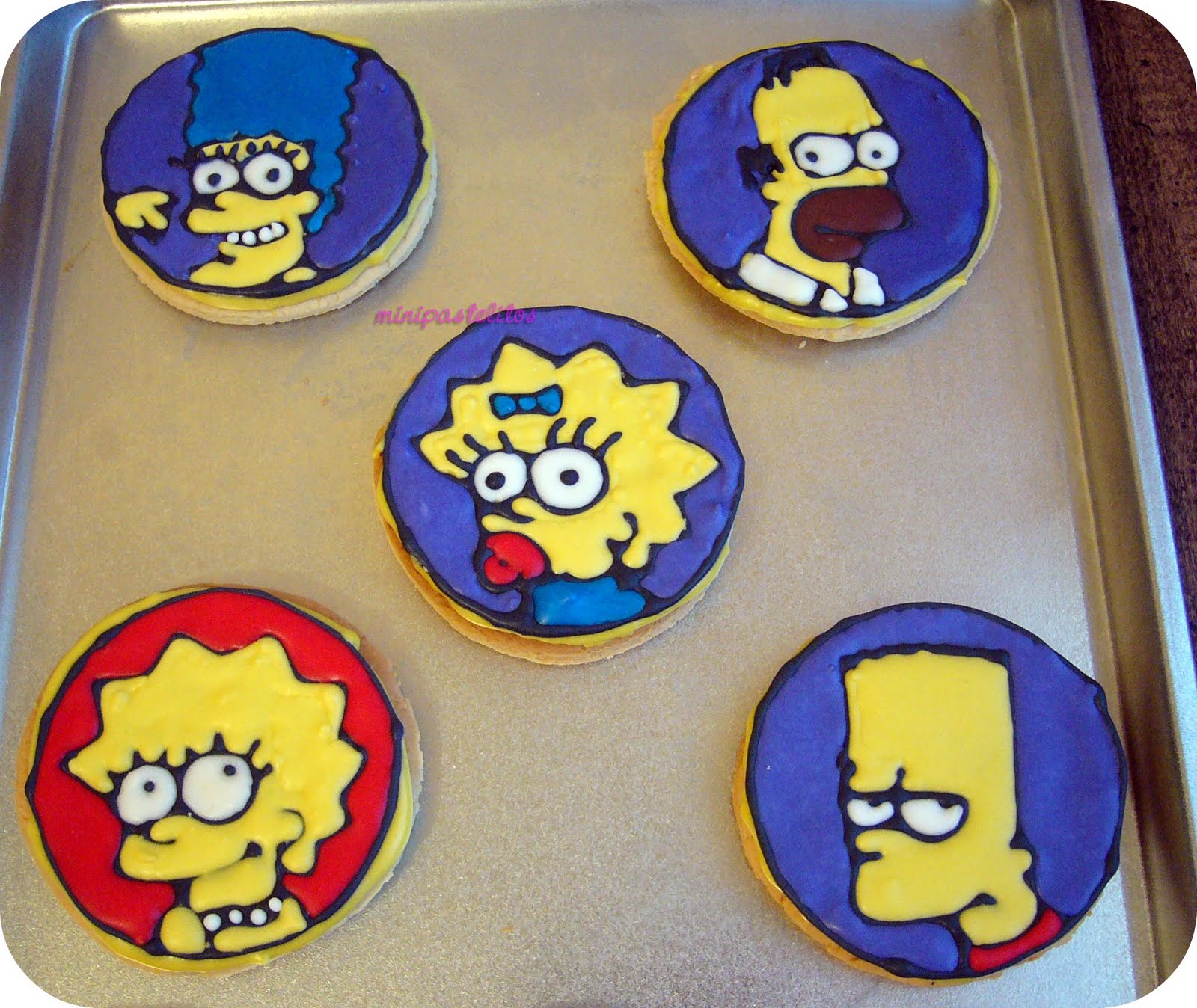 mini PASTELITOS!: *Galletas con mensaje de Los Simpsons*