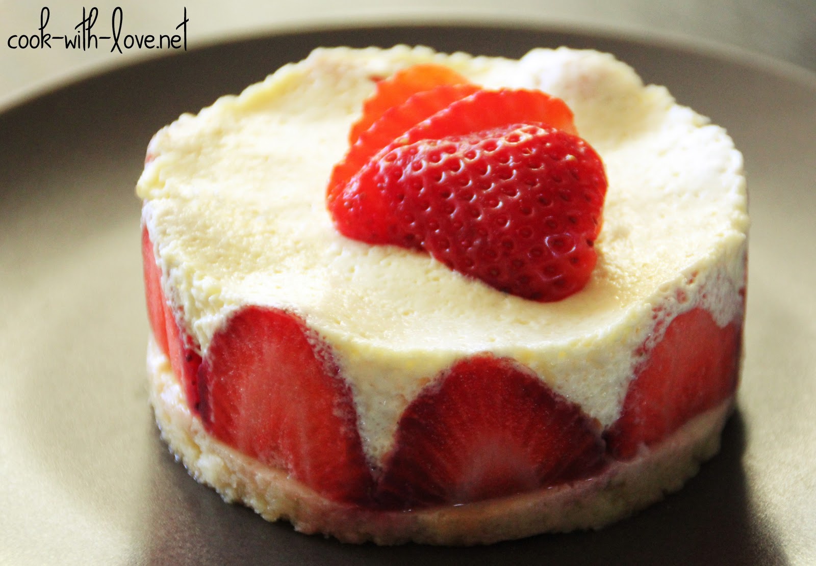 GÉNOISE ET MOUSSE AU MASCARPONE COMME UN FRAISIER ~ Cook with love