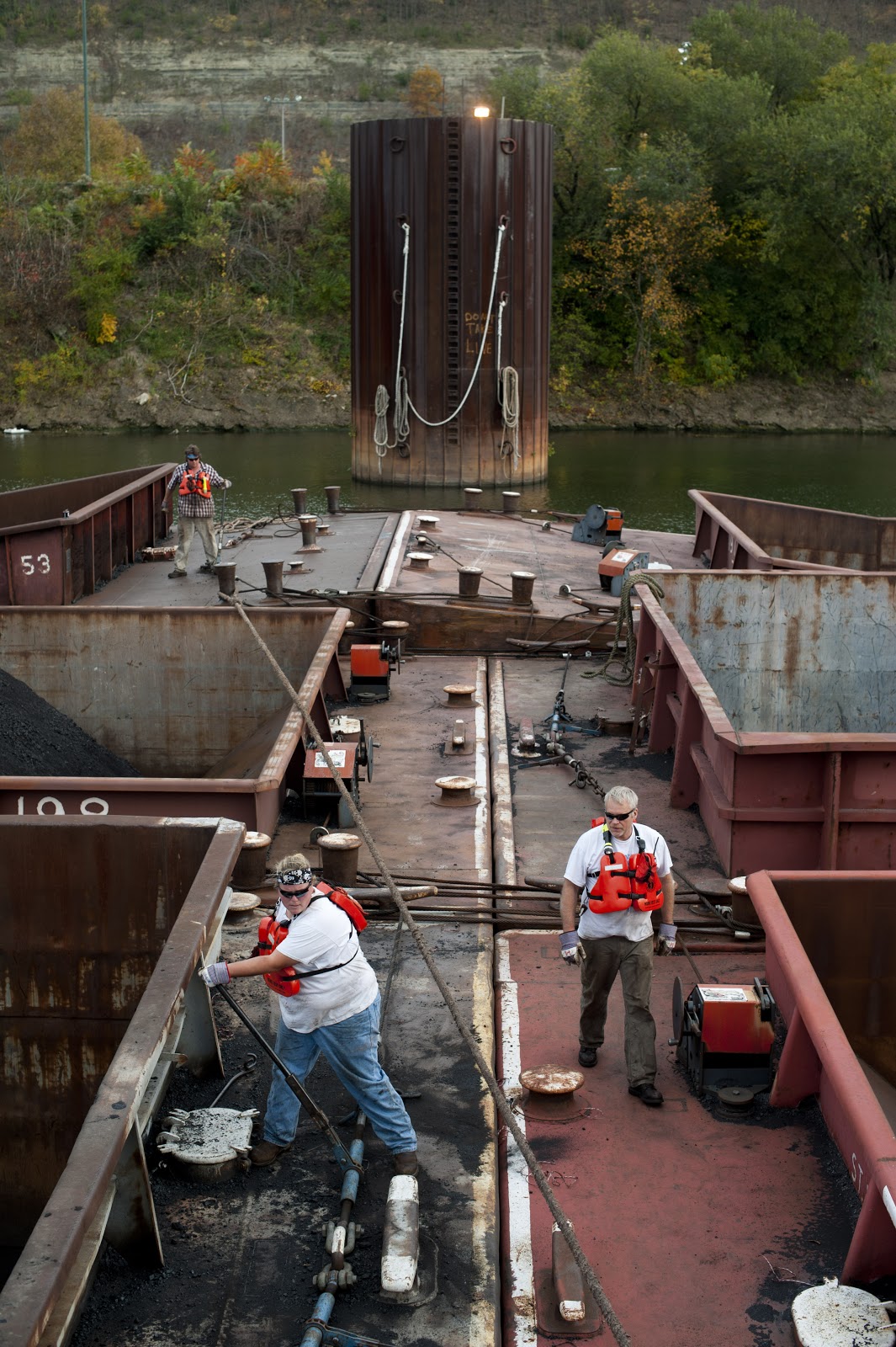 Wandering: AEP Coal Barges for Bloomberg News
