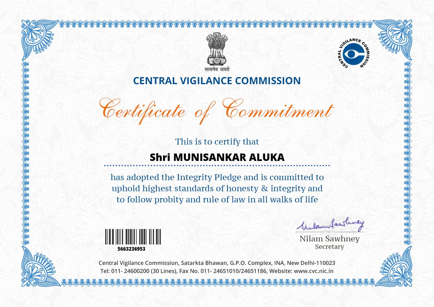 Exciting downloads and informative site: Get your cvc pledge certificate