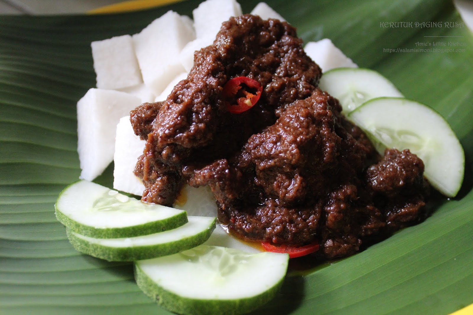 Kerutuk Daging Rusa - Amie's Little Kitchen