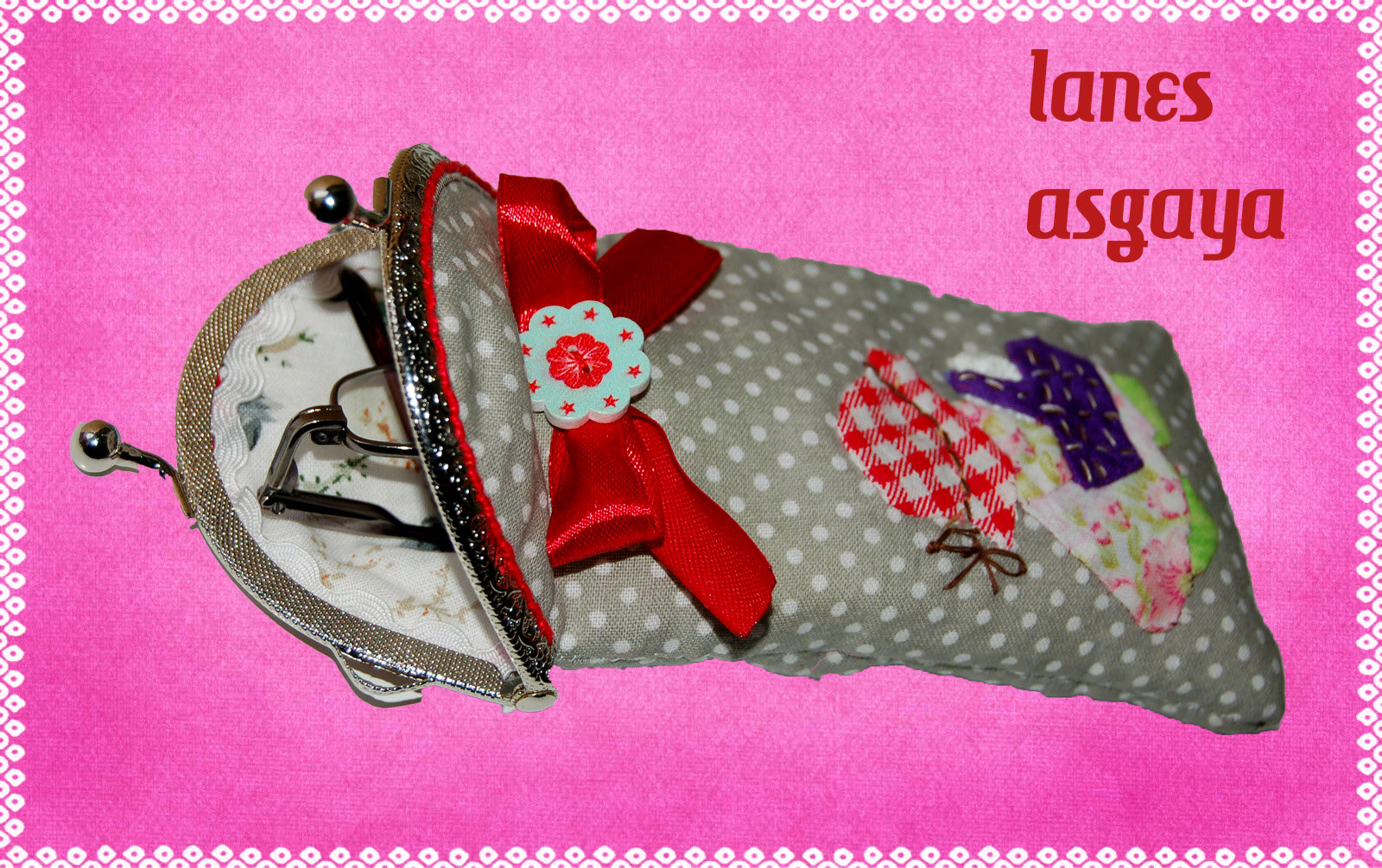 lanes asgaya: FUNDA DE PATCHWORK PARA LAS GAFAS