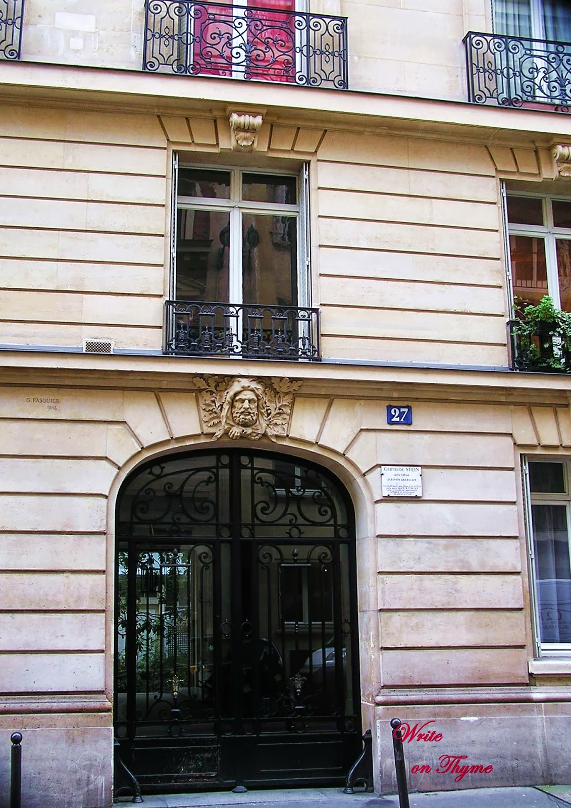 Write On Thyme: The Stein Salon~ 27, rue de Fleurus