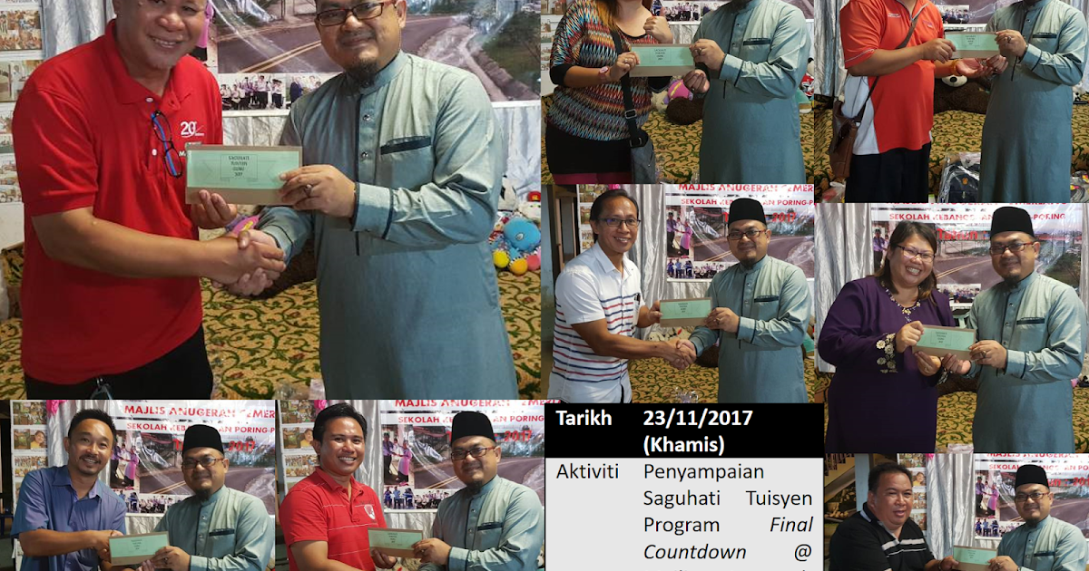 SK Poring-Poring: Penyampaian Saguhati Tuisyen Program Final Countdown ...