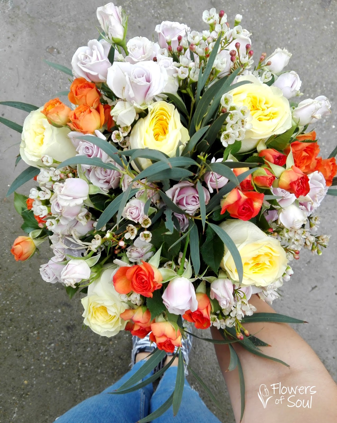 Flowers of Soul: Buchete deosebite, in culori pastelate si flori delicate