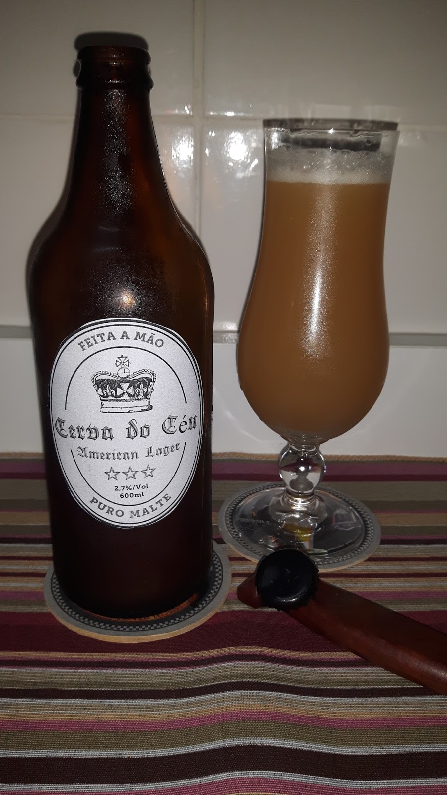 Cerva do Céu American Lager - Degustação nº 771 – NINKASI BEER CLUB