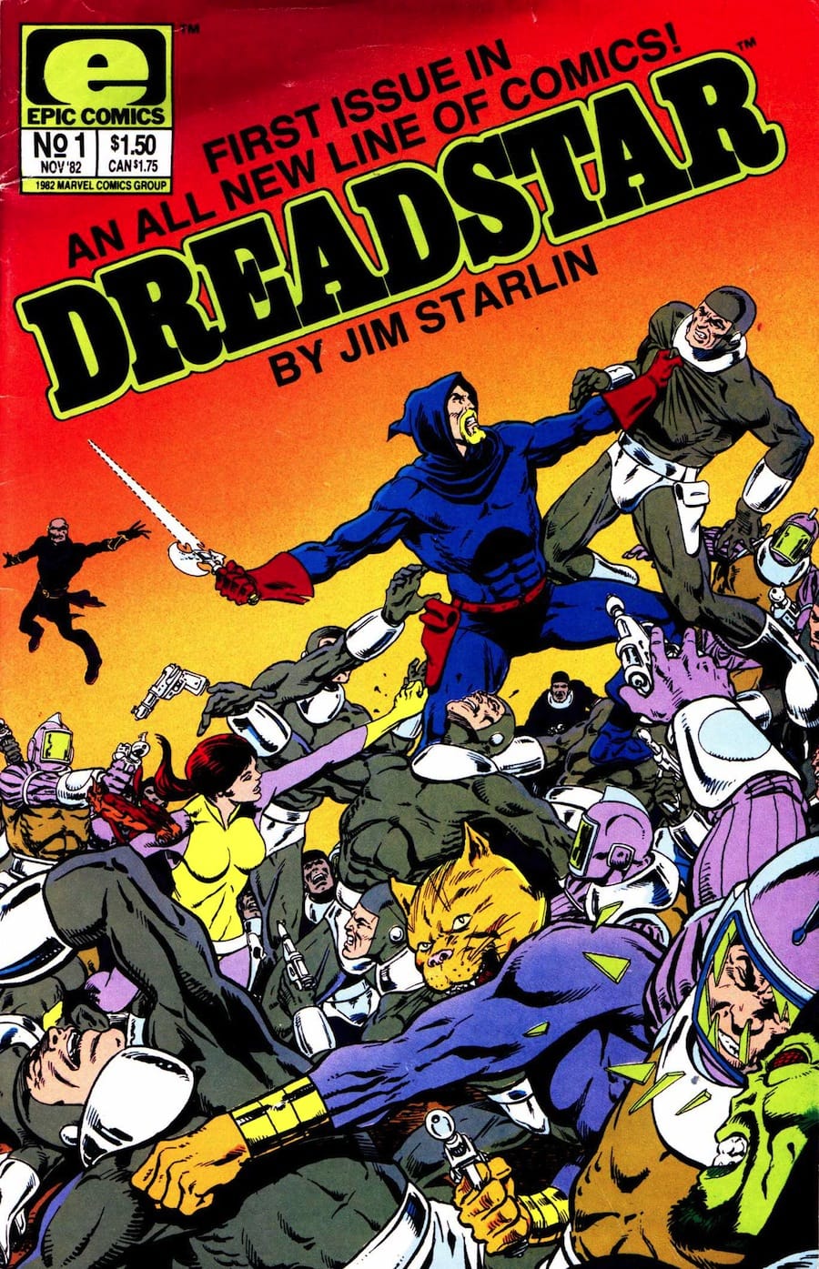 Dreadstar #1 - Jim Starlin art & cover + 1st issue - Pencil Ink