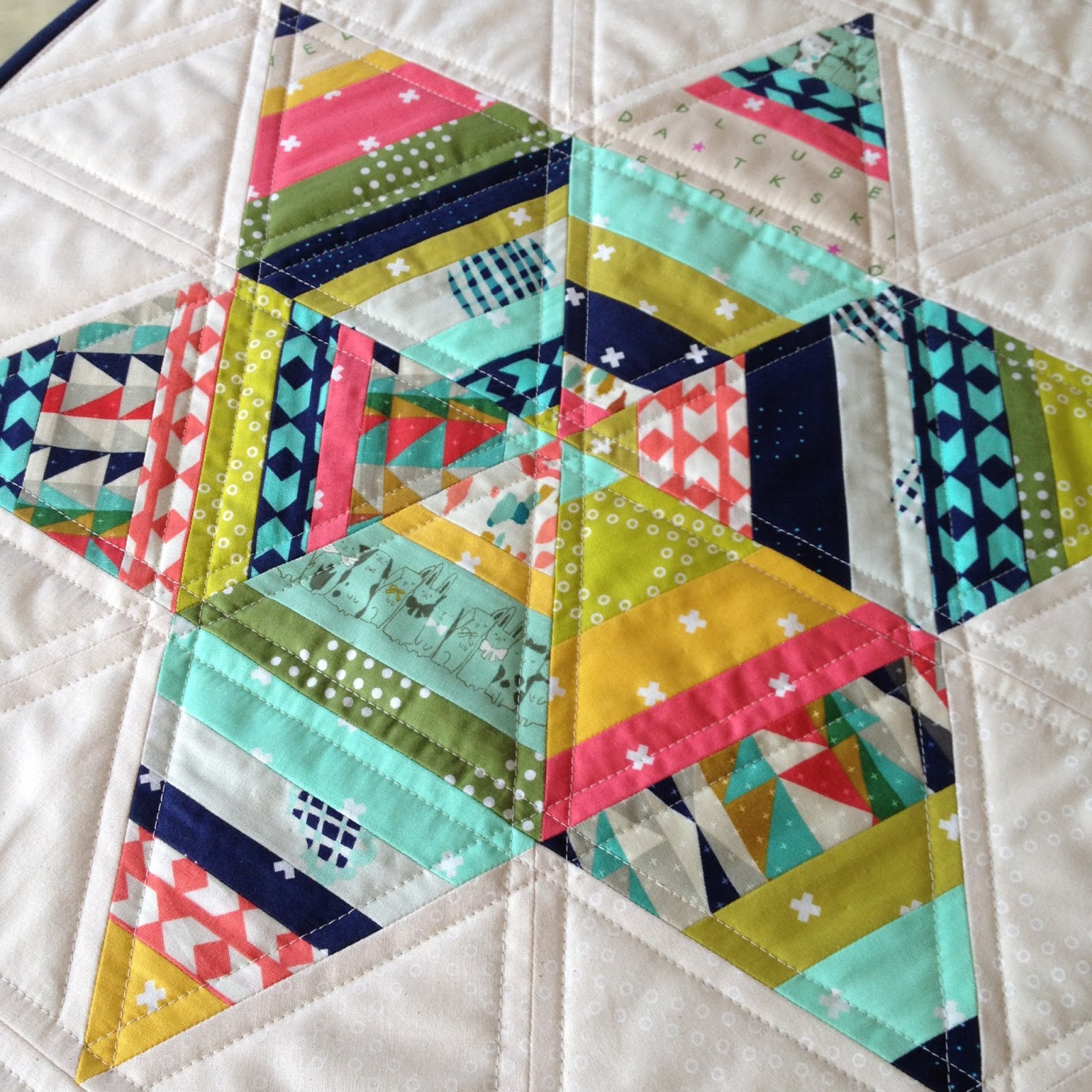 A Blue Sky Kind of Life: Cotton + Steel mini quilt swap