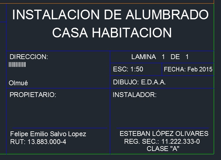 DIBUJO DIGITAL 4° M B: ROTULACIÓN DE PLANOS DE PROYECTOS ELÉCTRICOS