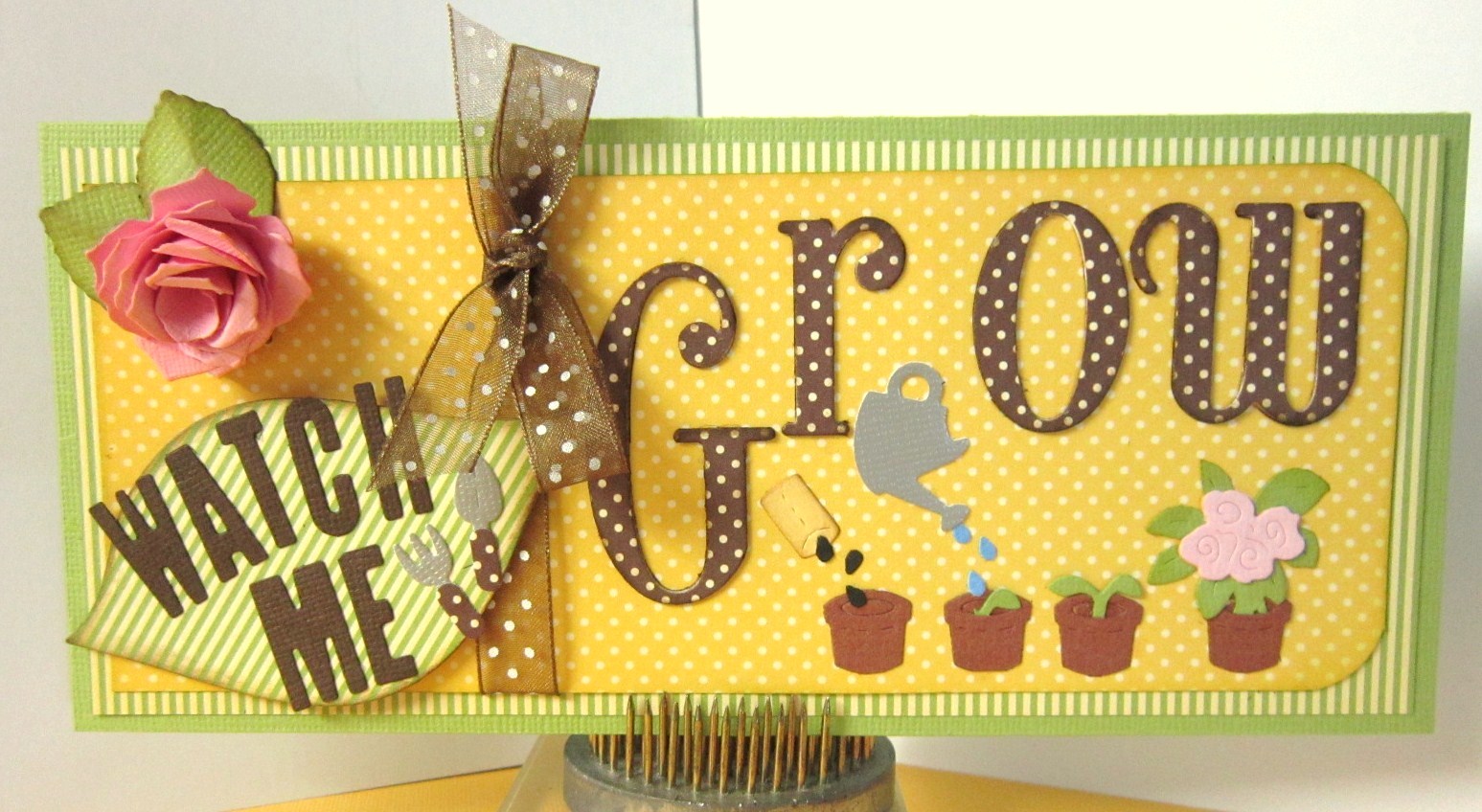 Scrapendipity: Watch Me Grow page topper
