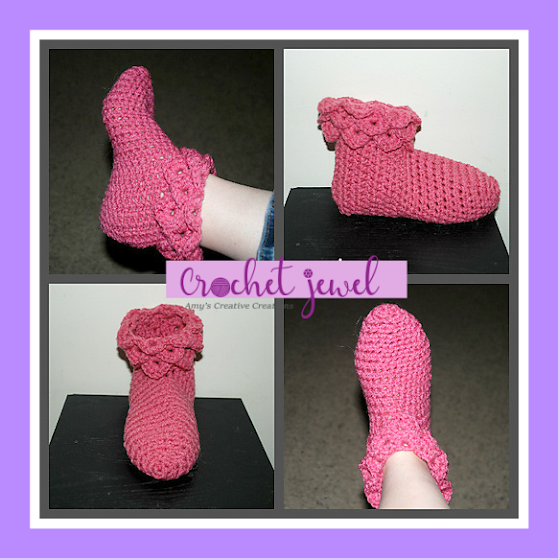 Learn how to crochet the Crochet Crocodile Stitch Booties in this easy ...