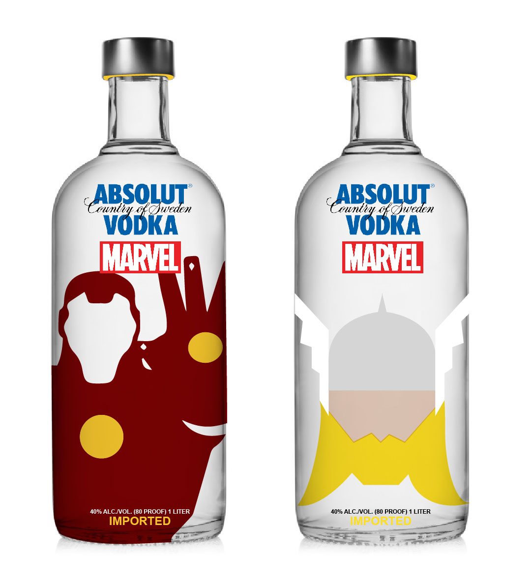 Absolut Vodka x Marvel (Concept) on Packaging of the World - Creative ...