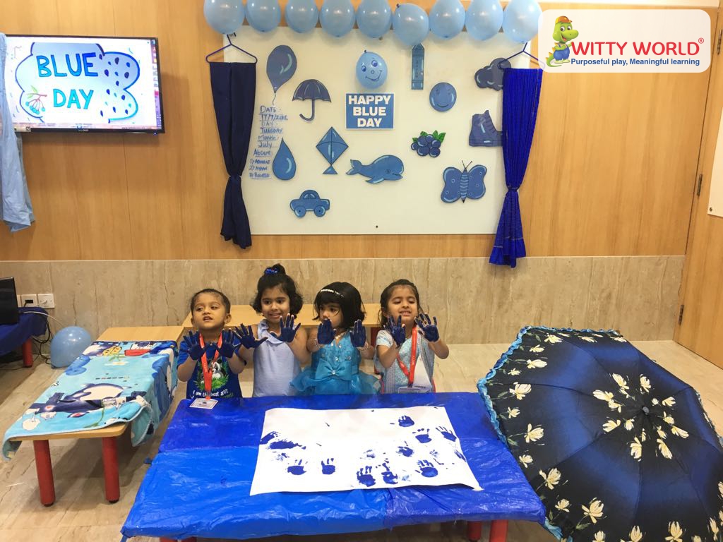 On the top of the World...: Blue Day Celebration by Nursery Section at ...
