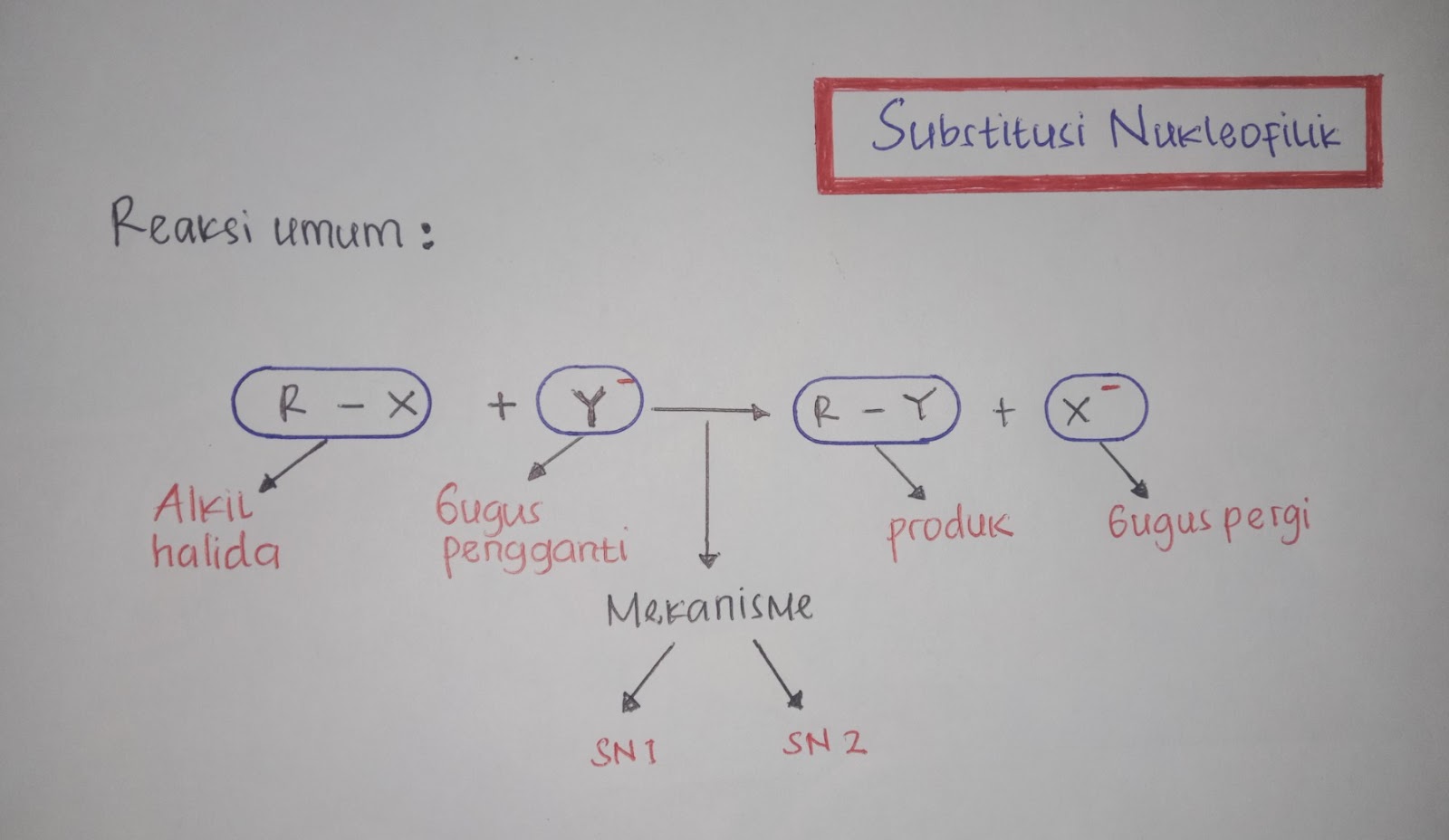 MEKANISME REAKSI SUBSTITUSI NUKLEOFILIK SN2