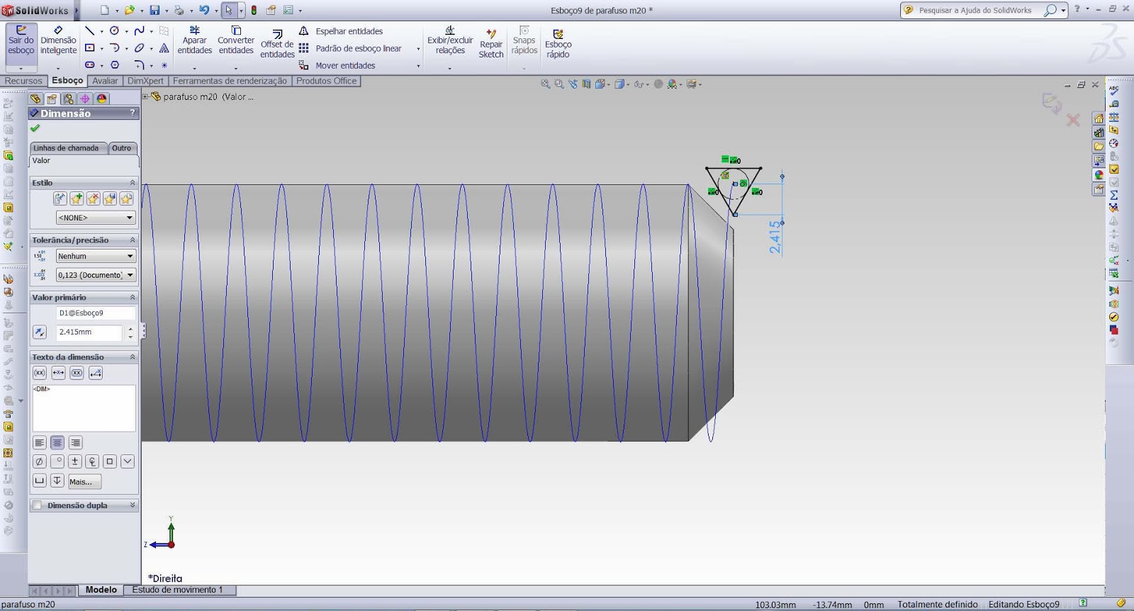 Contorno Digital: Modelando no SolidWorks