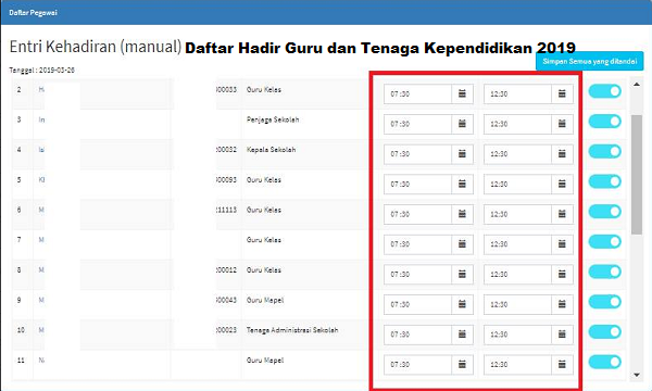 Cara Mudah Mengisi Daftar Hadir Guru dan Tenaga Kependidikan Tahun 2019 ...