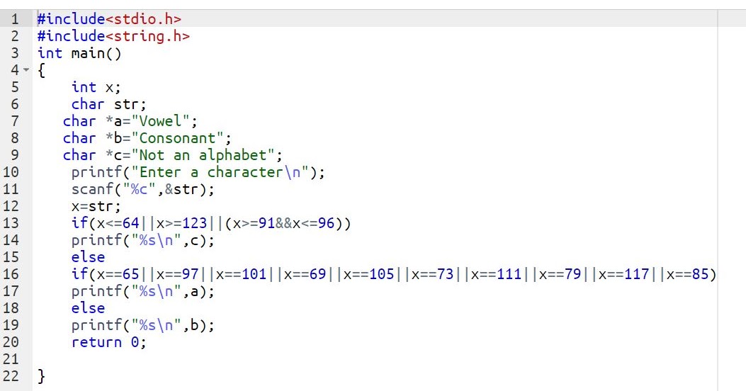 geekclues: 8.Vowel or Consonant