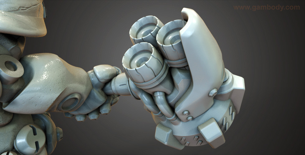 Overwatch - Reinhardt 3D Model | Static Figurine | 3D Printing Designs