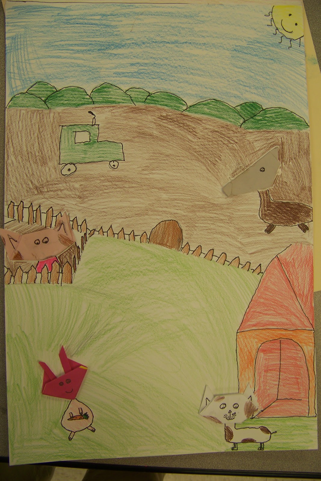 Dundee Art: Origami Pictures...3rd grade