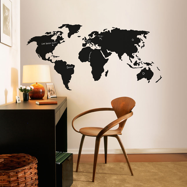Write On Map Wall Sticker