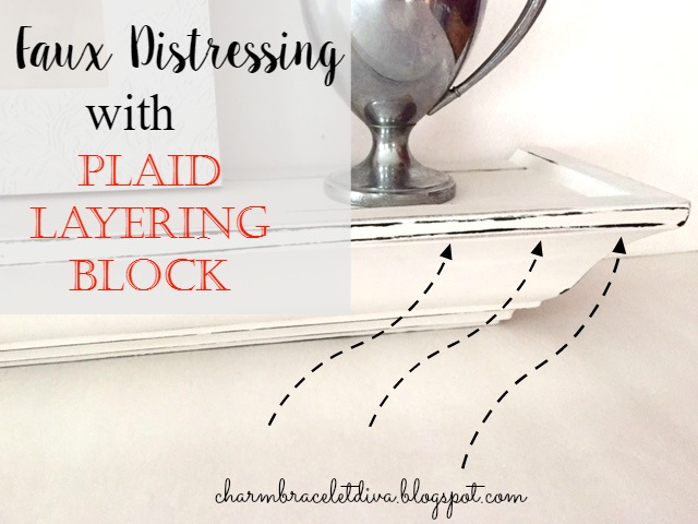 Our Hopeful Home: How To Faux Distress With Plaid Layering Block