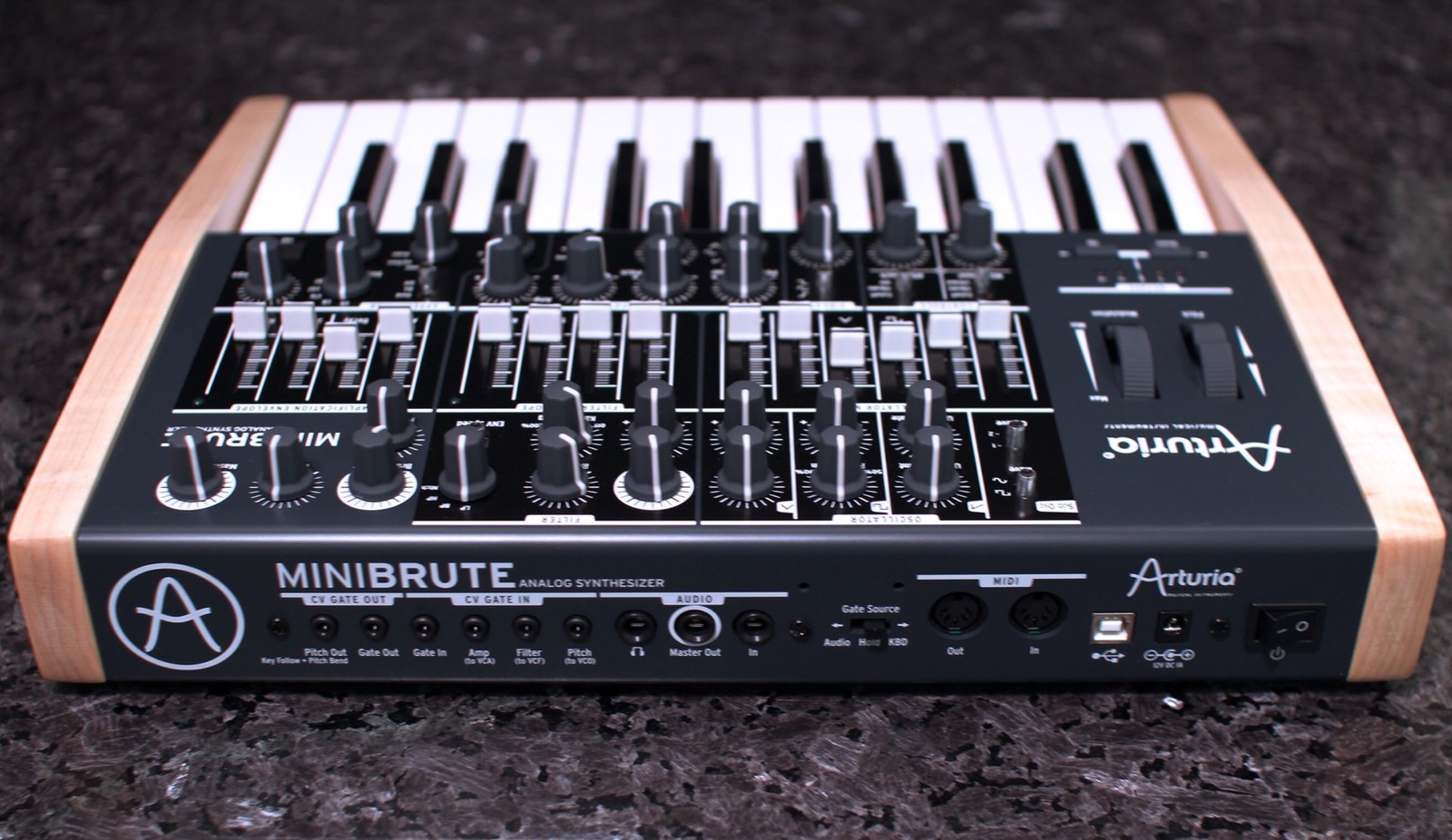 MATRIXSYNTH: Custom Solid Maple Wood Side Panel Kit for Arturia MiniBrute