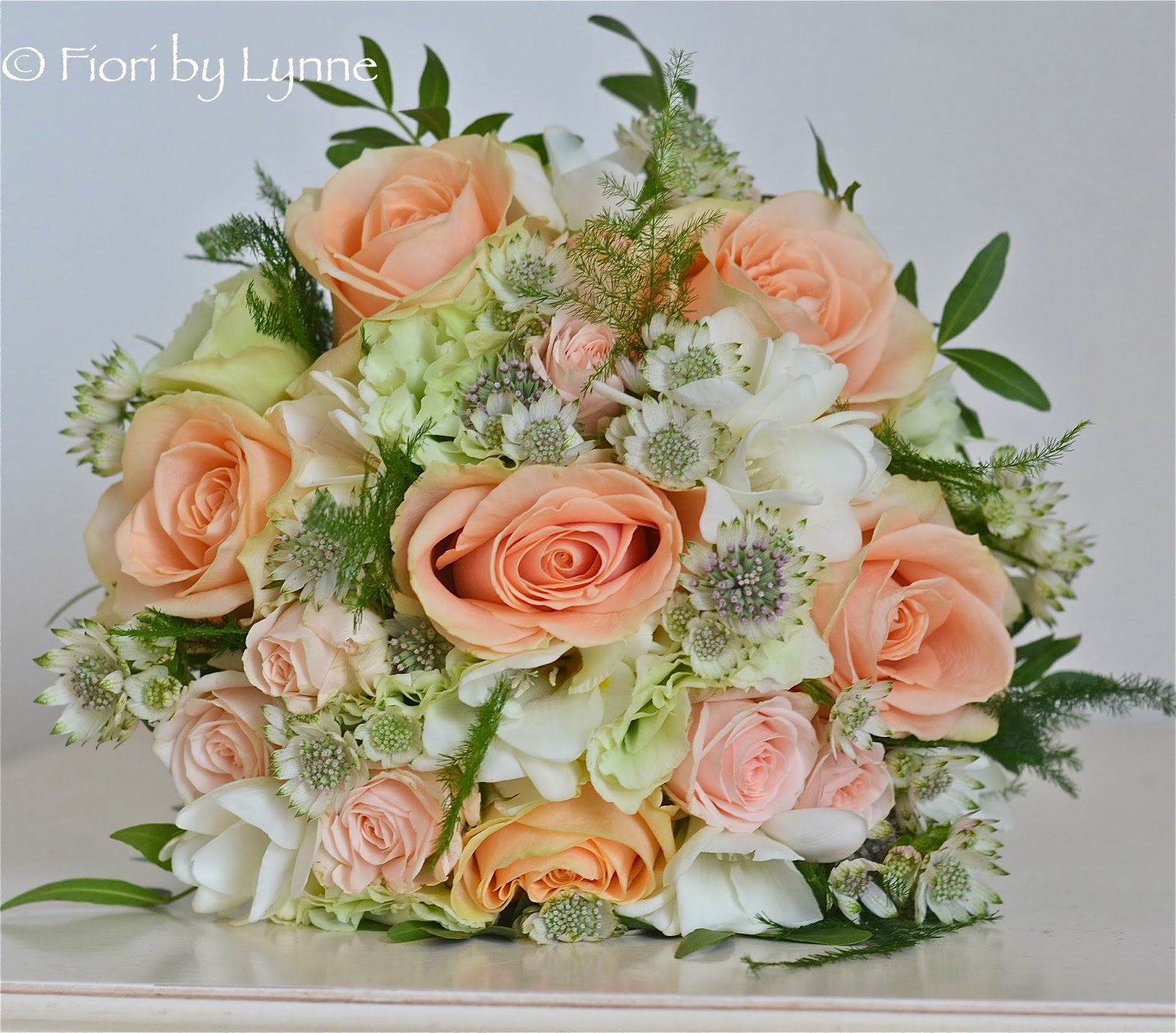 Wedding Flowers Blog: Caroline's Garden Look, Apricot and Green Wedding ...