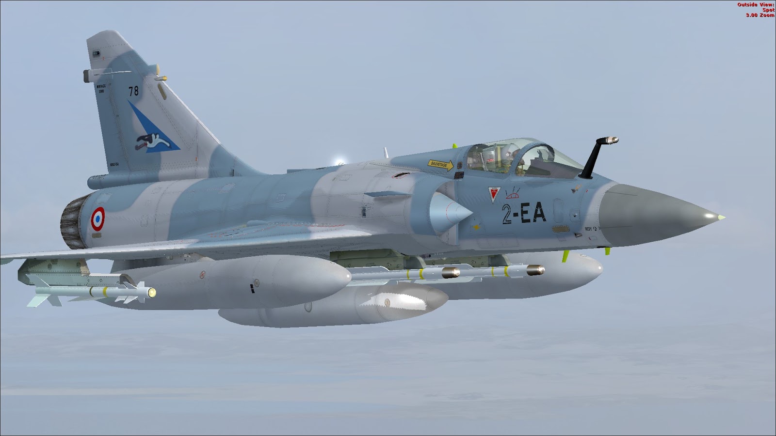 Multisim Project: [FSX] Mirage 2000-5 : Travel