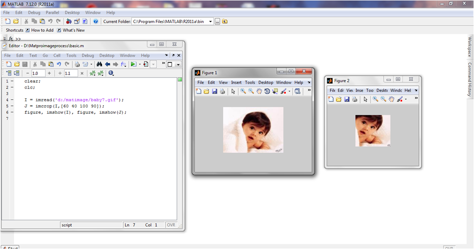 Write A Matlab Program For Cropping A Image Sourcecodepoint 0458